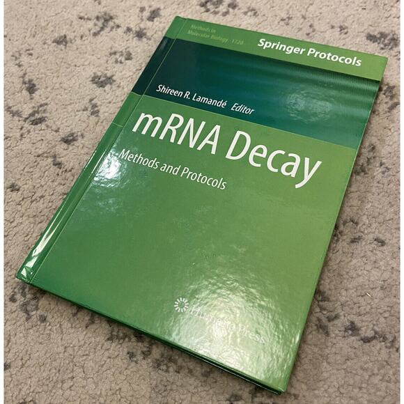 Human Press | Accents | Mrna Decay Methods And Protocols Hardcover Book ...